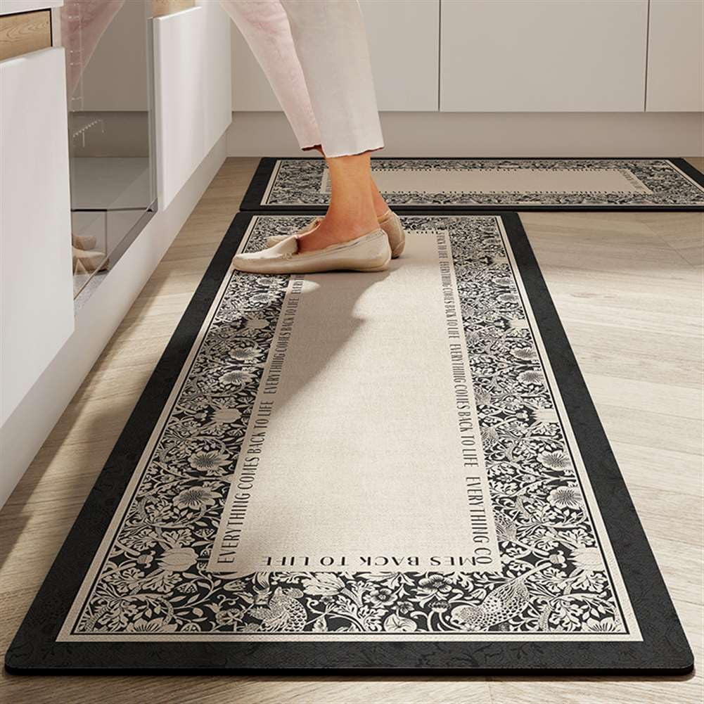 Anti Fatigue Kitchen Mats for Floor, Soft Diatom Mud Non Slip ...