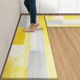 Anti-Fatigue Kitchen Rug Set of 2 Navy Blue Grey Abstract Cushioned ...