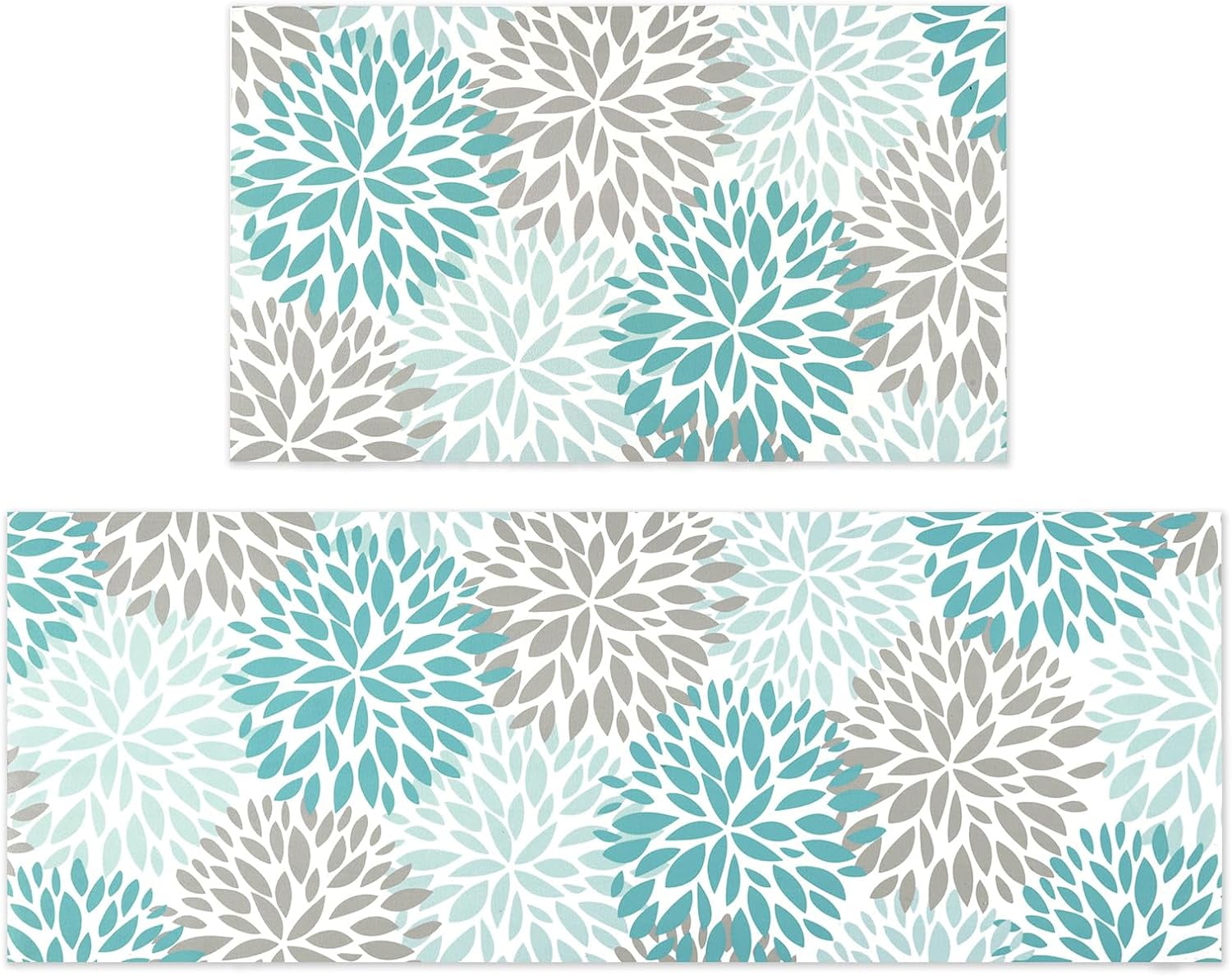 Anti-Fatigue Kitchen Rugs Set of 2, Kitchen Mats for Floor, Boho Non ...