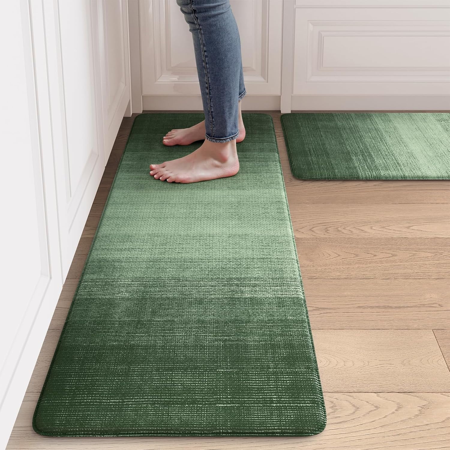 Anti Fatigue Mats for Kitchen Floor,Farmhouse Rugs Sets of 2,Cushioned ...