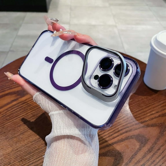 Anti-Fingerprint Transparent Magnetic Case for iPhone 16 Pro with ...