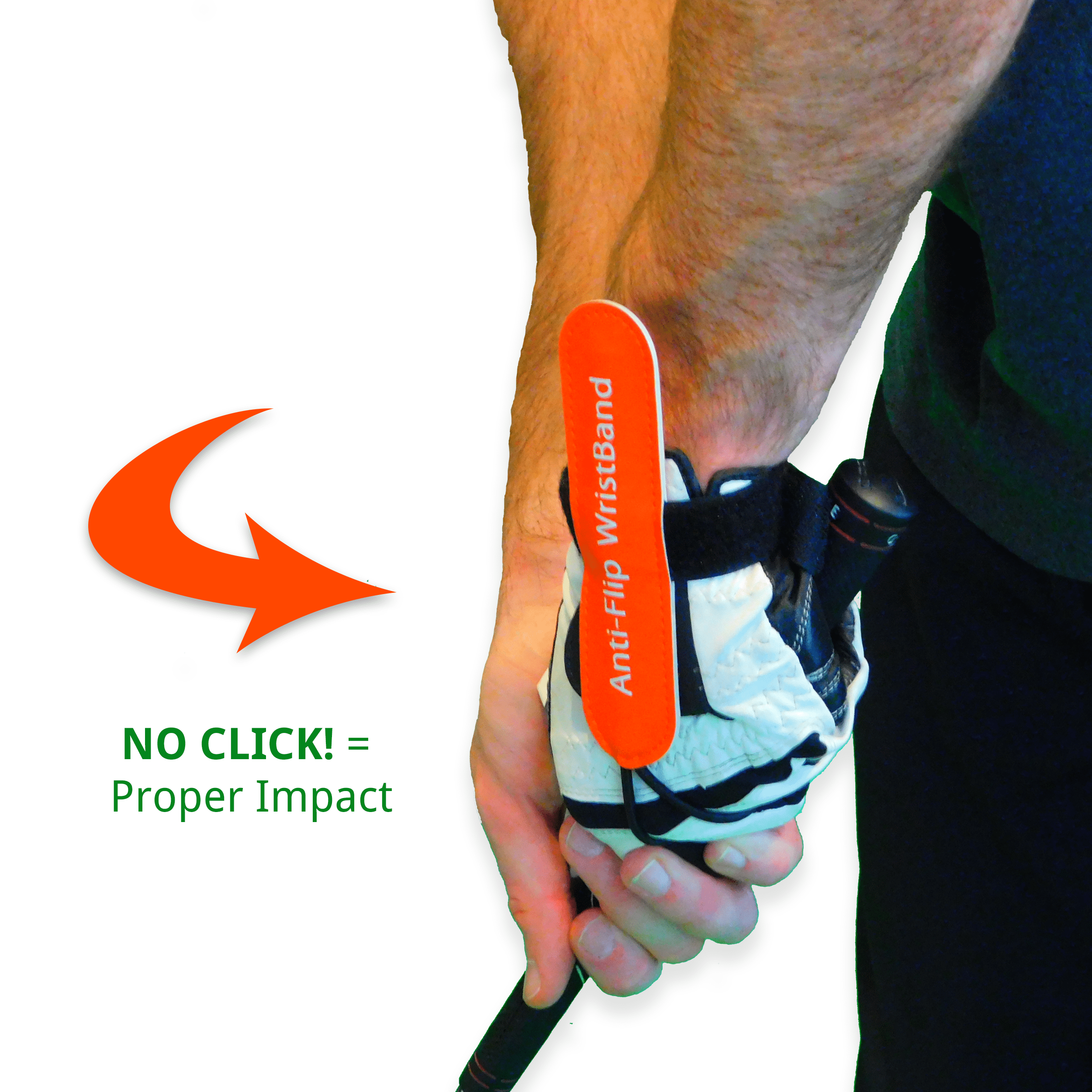 Anti-Flip Stick® Wristband | Golf Swing Training Aid for Better Impact ...