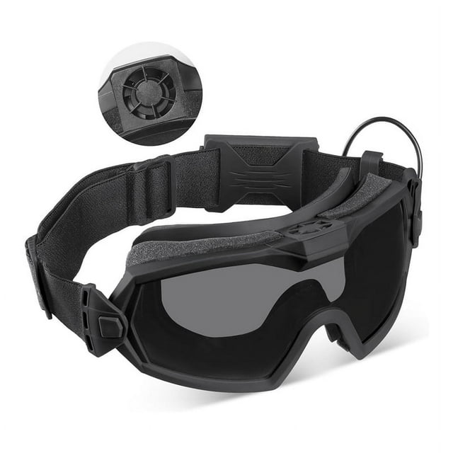 Anti Fog Goggle with Fan and Interchangeable Lens, Safety Goggles ...