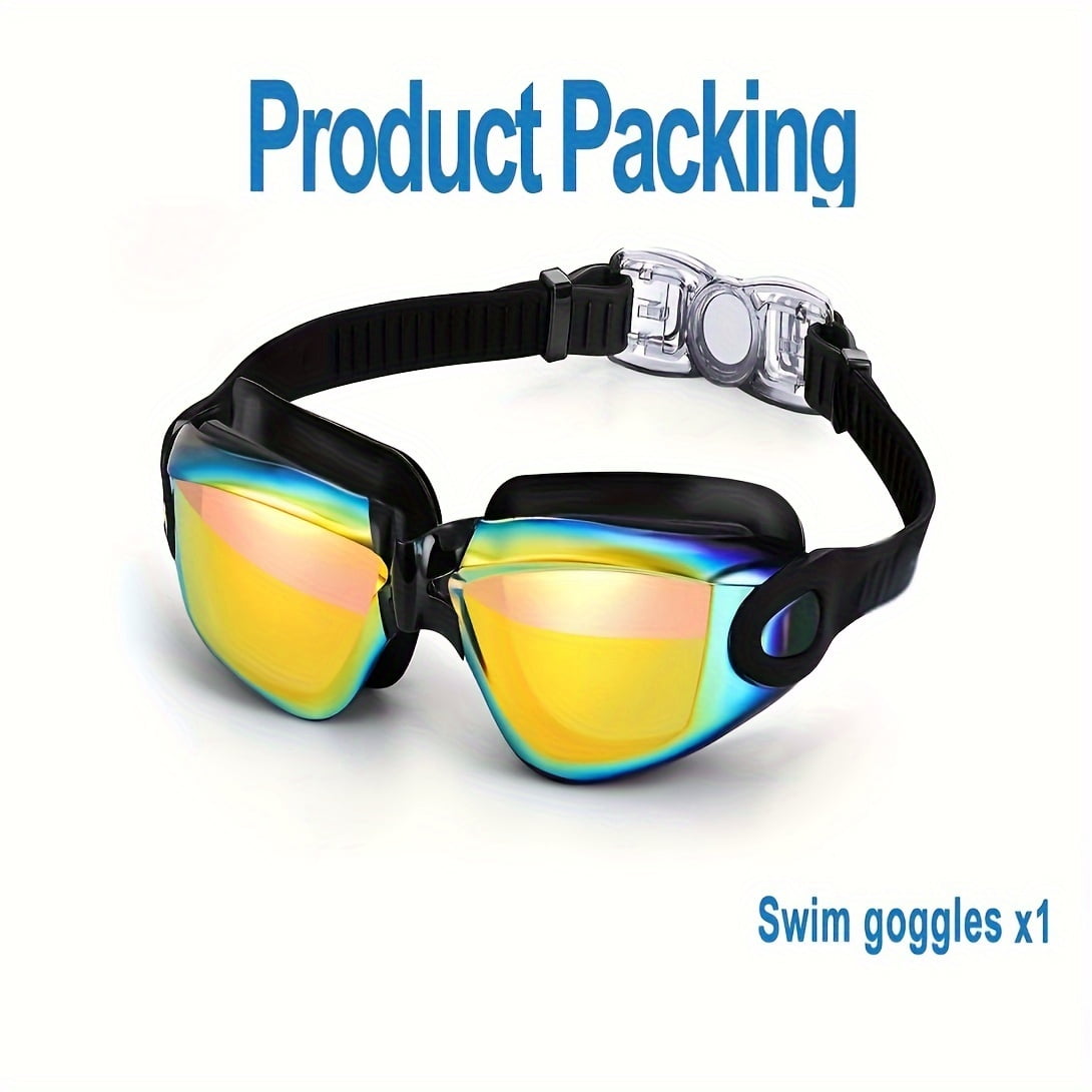 Anti-Fog HD Swimming Goggles For Adults - Waterproof Silicone Swimming ...