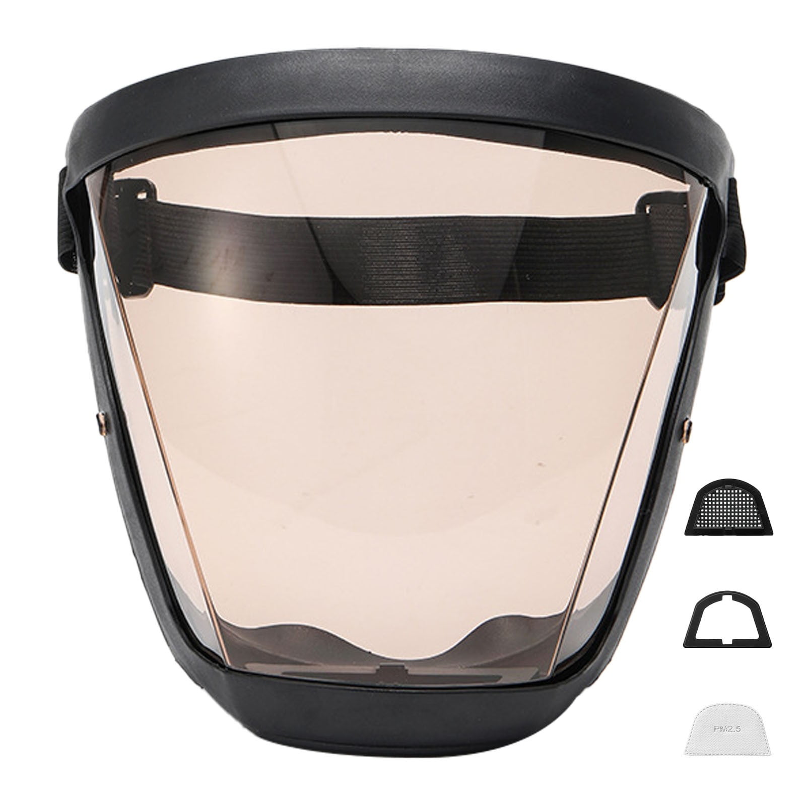 Anti Fog Protective Shield Adult Clear Plastic Face Semi-Enclosed ...