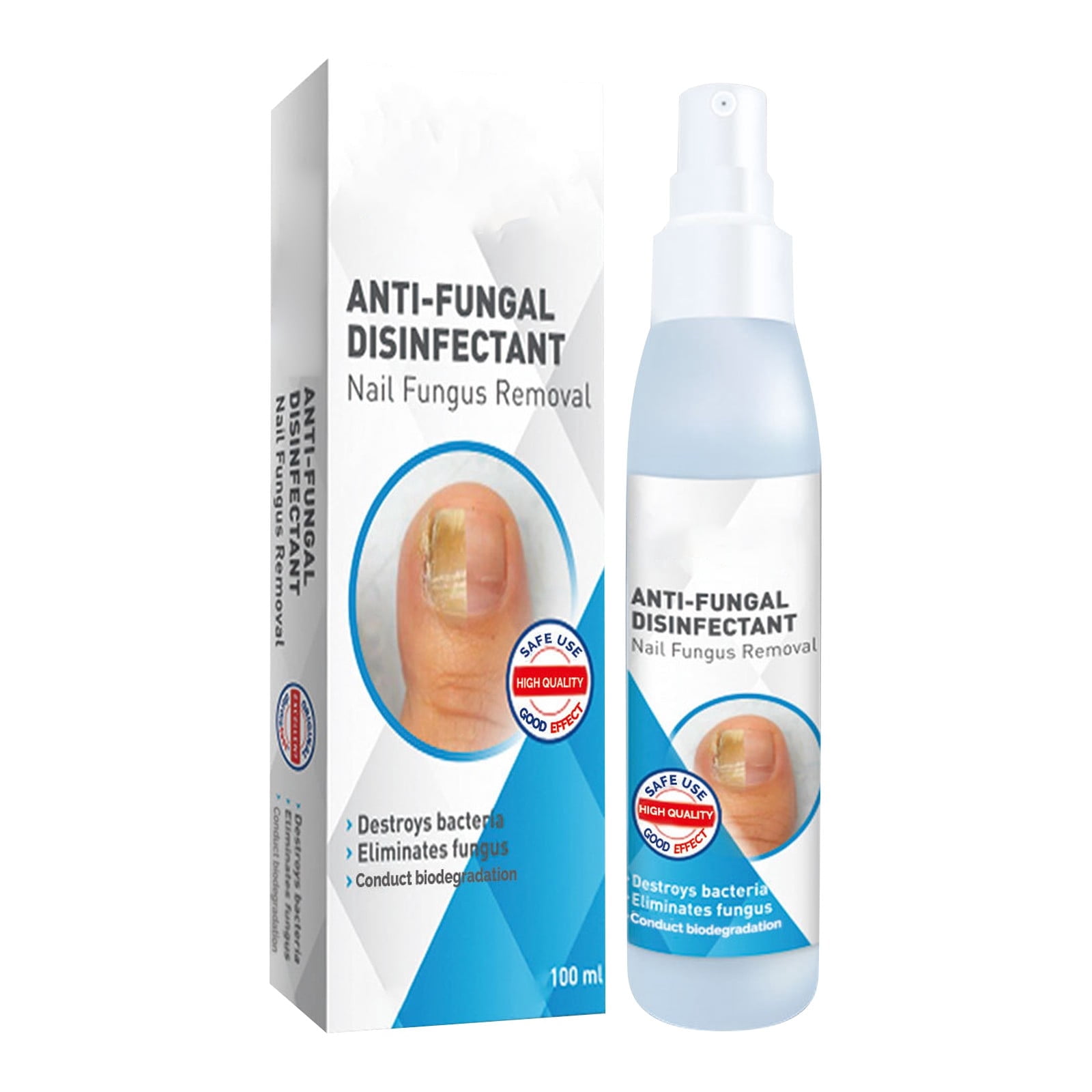 Anti-Fungal Disinfectant Spray for Nail Fungus Removal, Fast-Acting ...