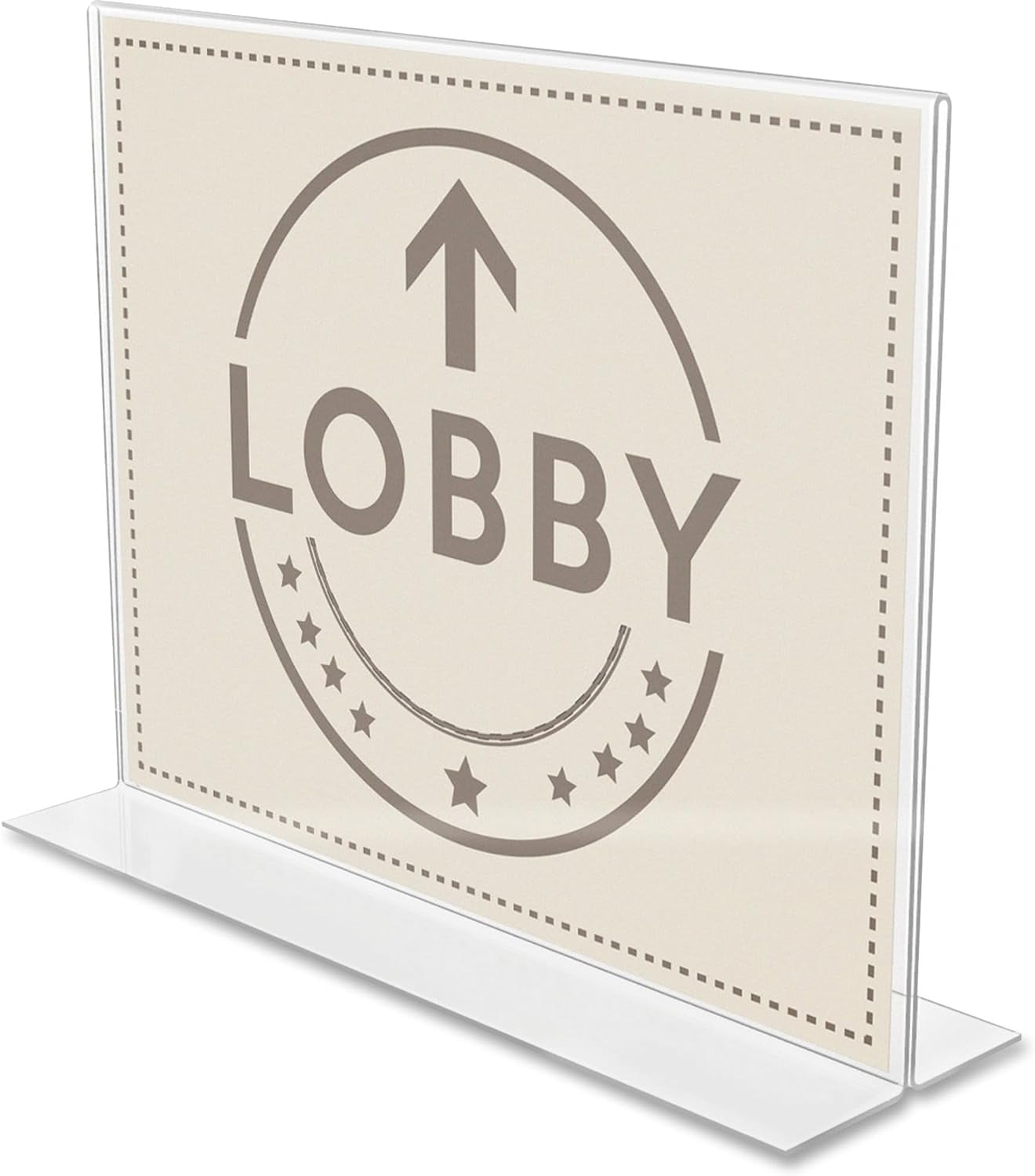 Anti-Glare Double-Sided Sign Holder (DEF879301) - Walmart.com