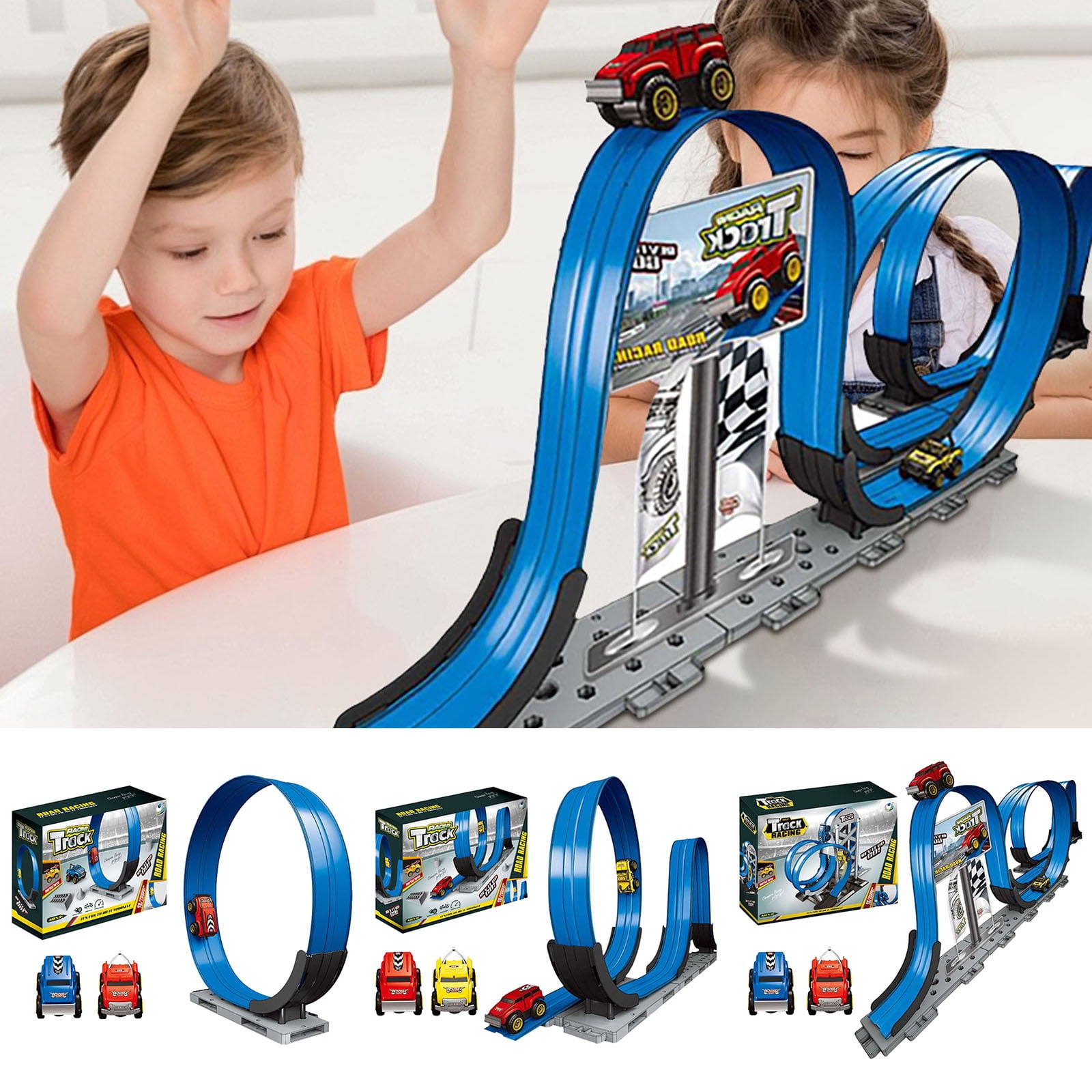 Anti Gravity Car Track Set, Changeable Track Race Car Ultra-Flexible ...