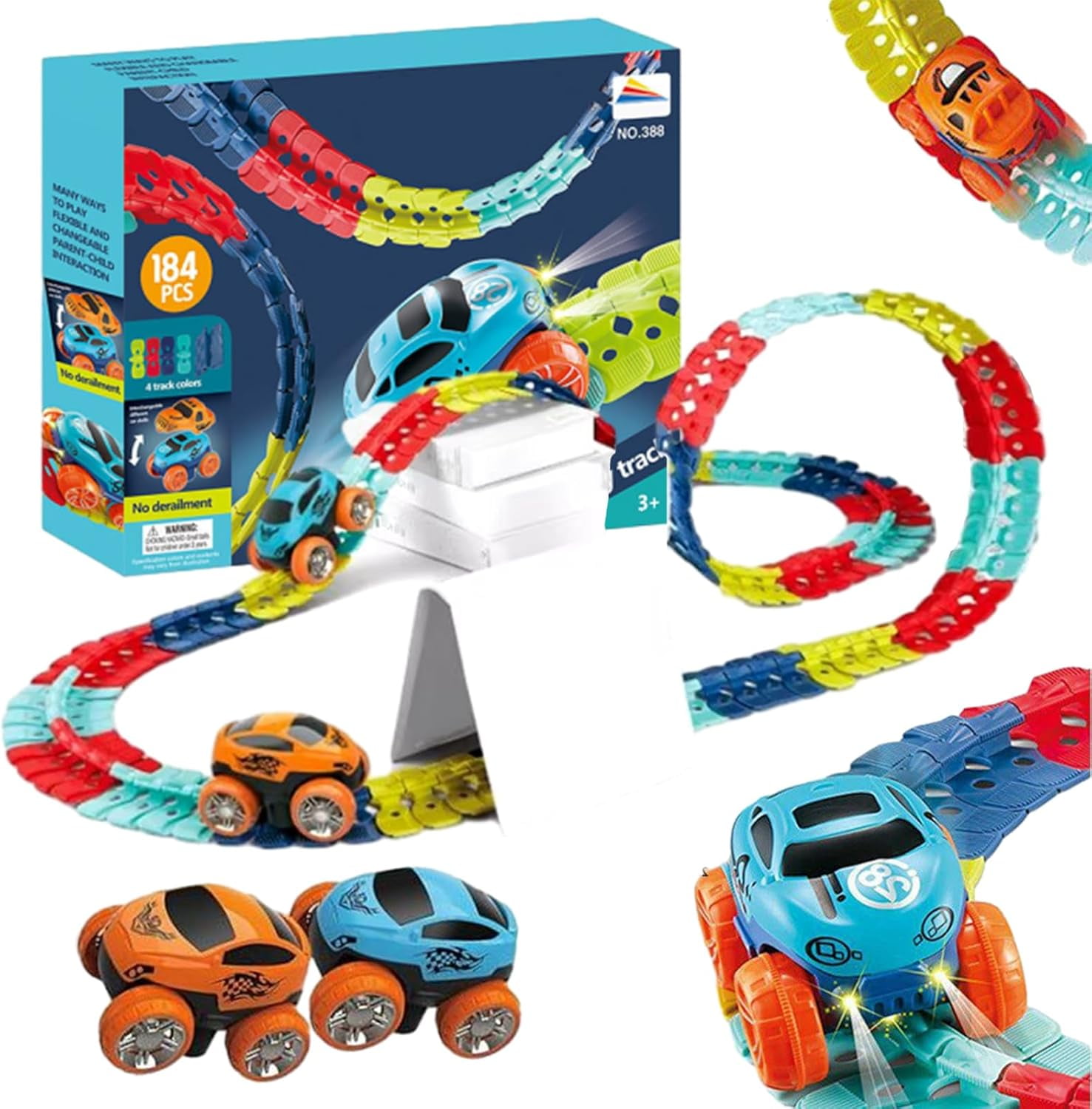 Anti Gravity Race Track with Car - 2026 Upgraded Kids Race Track Set ...