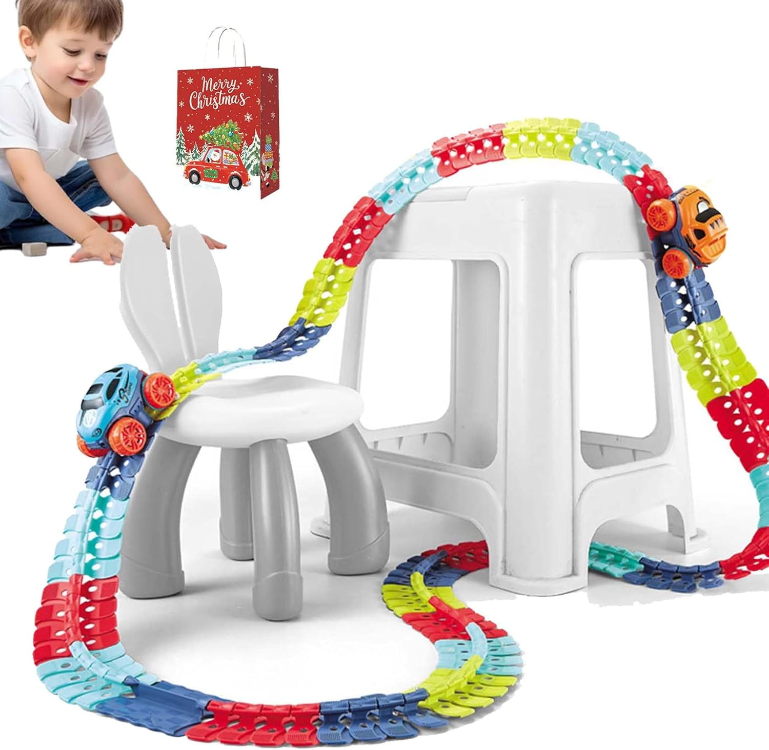 Anti Gravity Race Track Set with Car, 360° Electric Climbing Track with ...
