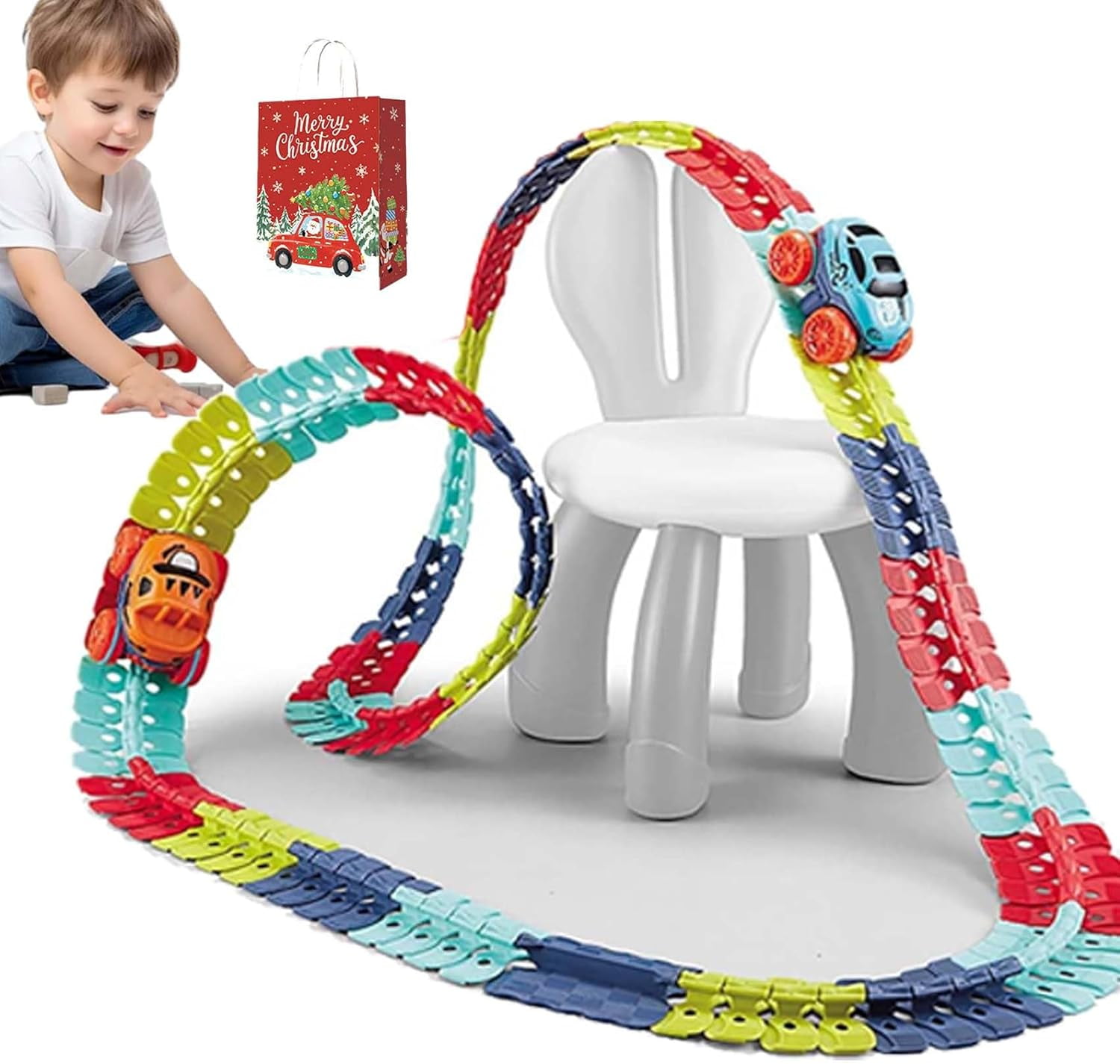 Anti Gravity Race Track Set with Car, 360° Electric Climbing Track with ...