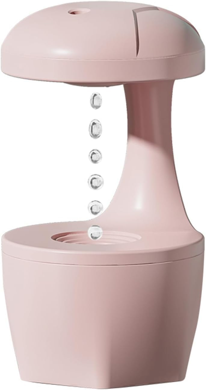 Anti Gravity Water Drop Humidifier, 800ml Anti Gravity Humidifier Cool Mist 36dB Quiet, Fountain ...