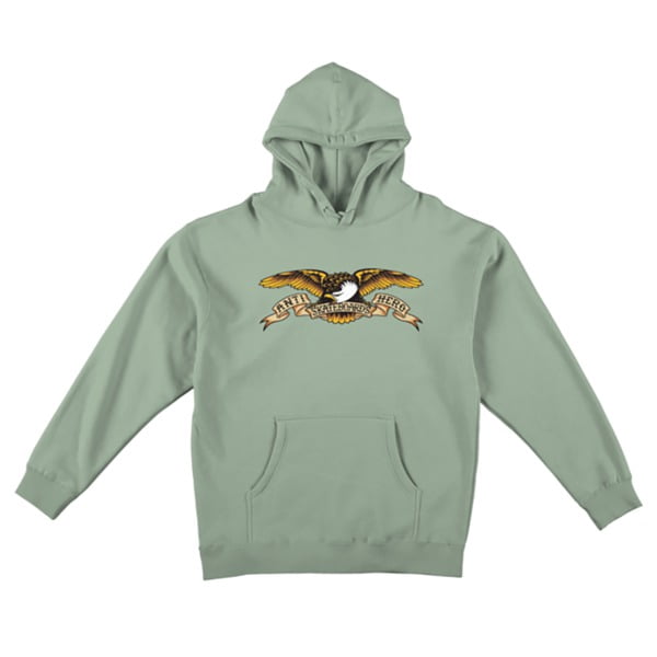 Anti Hero Skateboards Eagle Dusty Sage Men's Hooded Sweatshirt - Small ...
