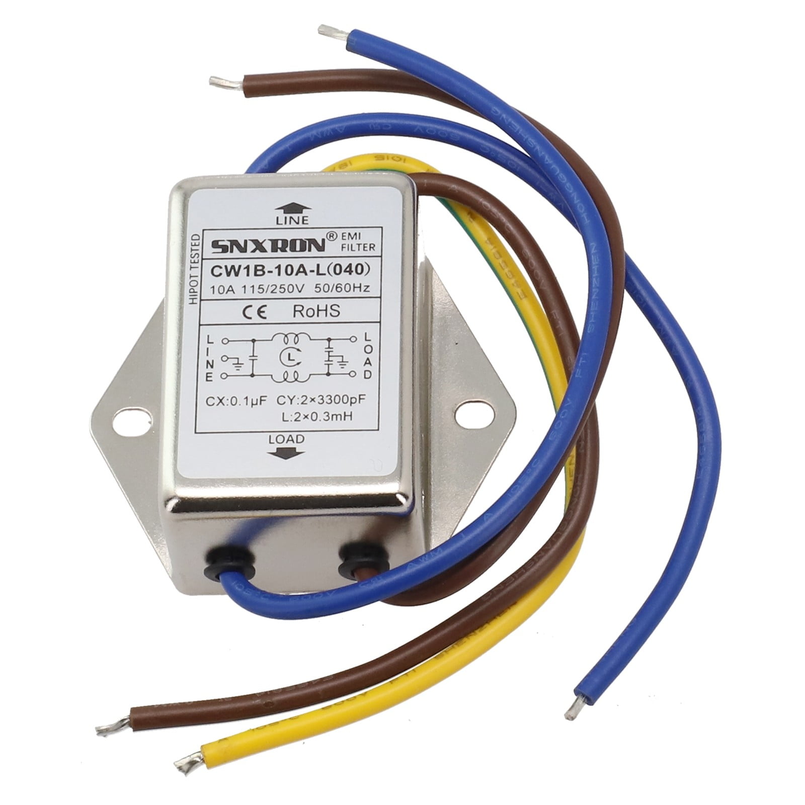 Anti-Interference ac 250V Power Filter Line Audio Purifier CW1B-L 3A/6A ...