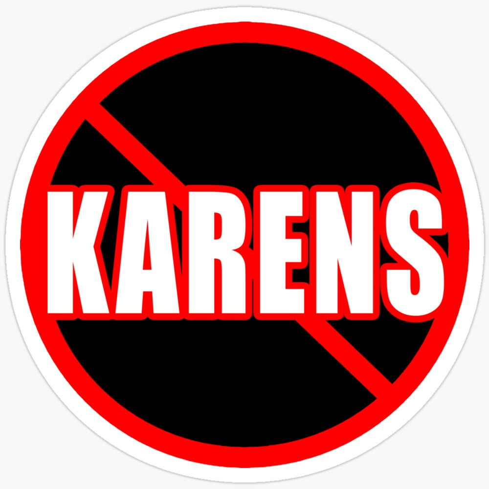 Anti- Karen Sticker Phone Decal Water Bottle Stickers Car Decals ...
