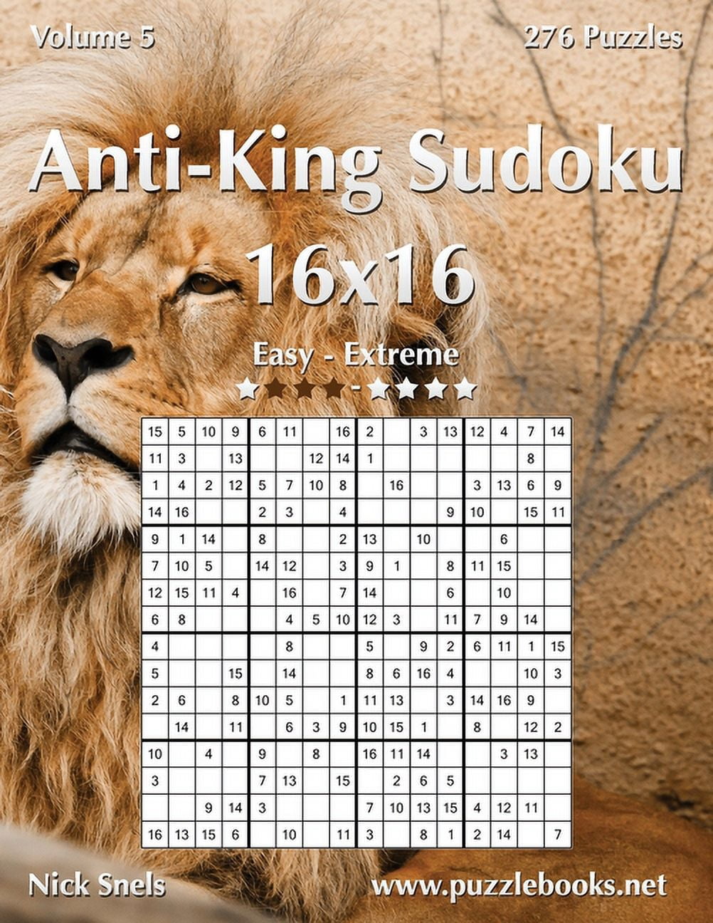 Anti-King Sudoku: Anti-King Sudoku 16x16 - Easy to Extreme - Volume 5 ...