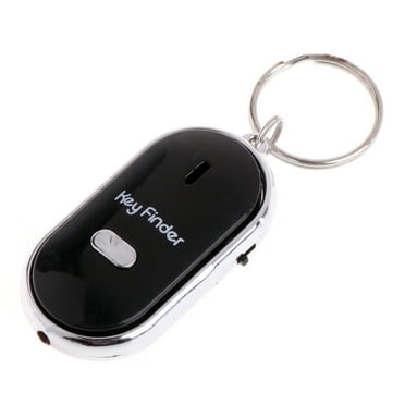 White LED Key Finder Locator Find Lost Keys Chain Keychain Whistle ...