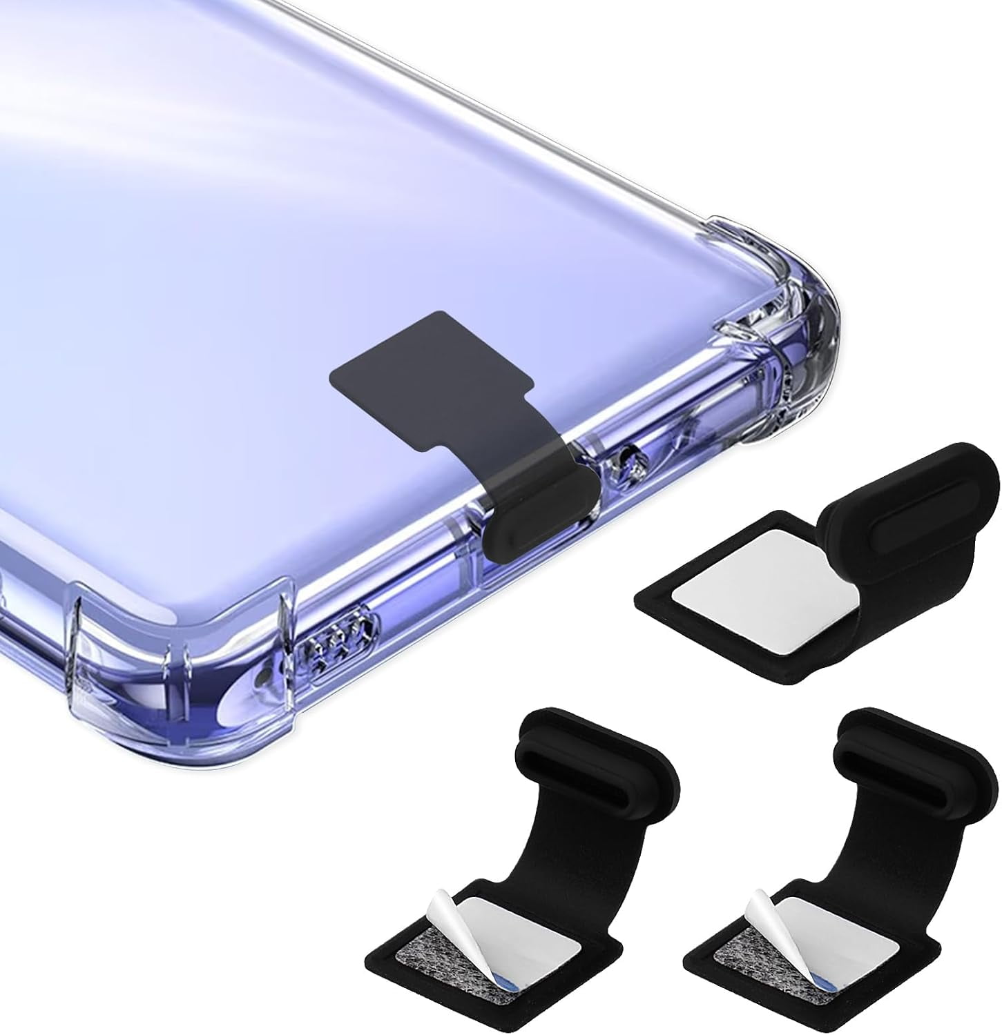 Anti-Lost Type C Charging Ports, USB C Dust Plugs Silicone Dust Cover ...