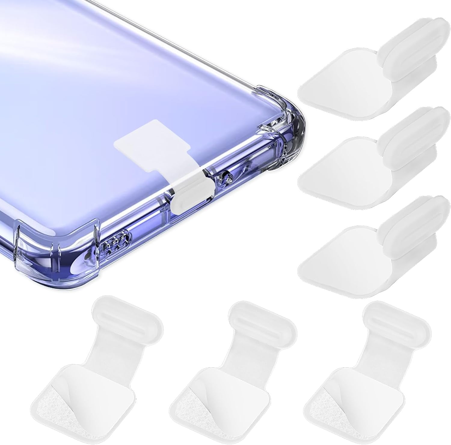 Anti-Lost Type C Charging Ports, USB C Dust Plugs Silicone Dust Cover ...