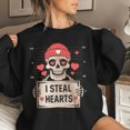 Anti Love Gift I Steal Hearts,Skeleton Valentine Graphic, SWEATSHIRT ...