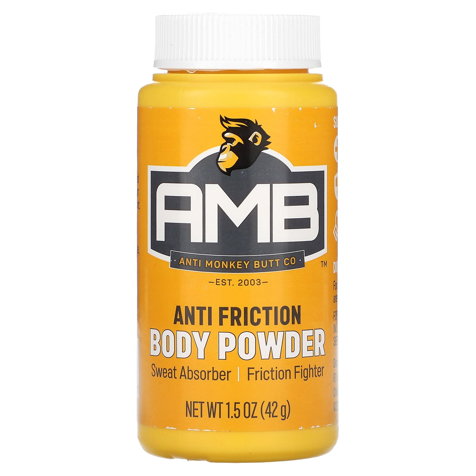 Anti Monkey Butt Powder, Anti-Friction, Anti-Chafing, Travel Size, 1.5 ...