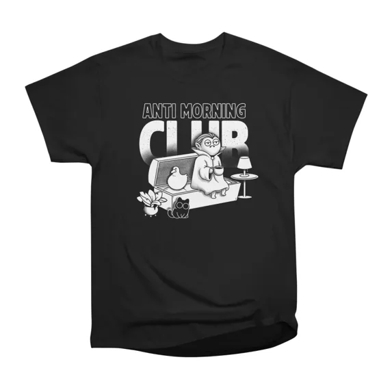 Anti Morning Club T-Shirt Tee Gift For Him Merch For Her Apparel For ...