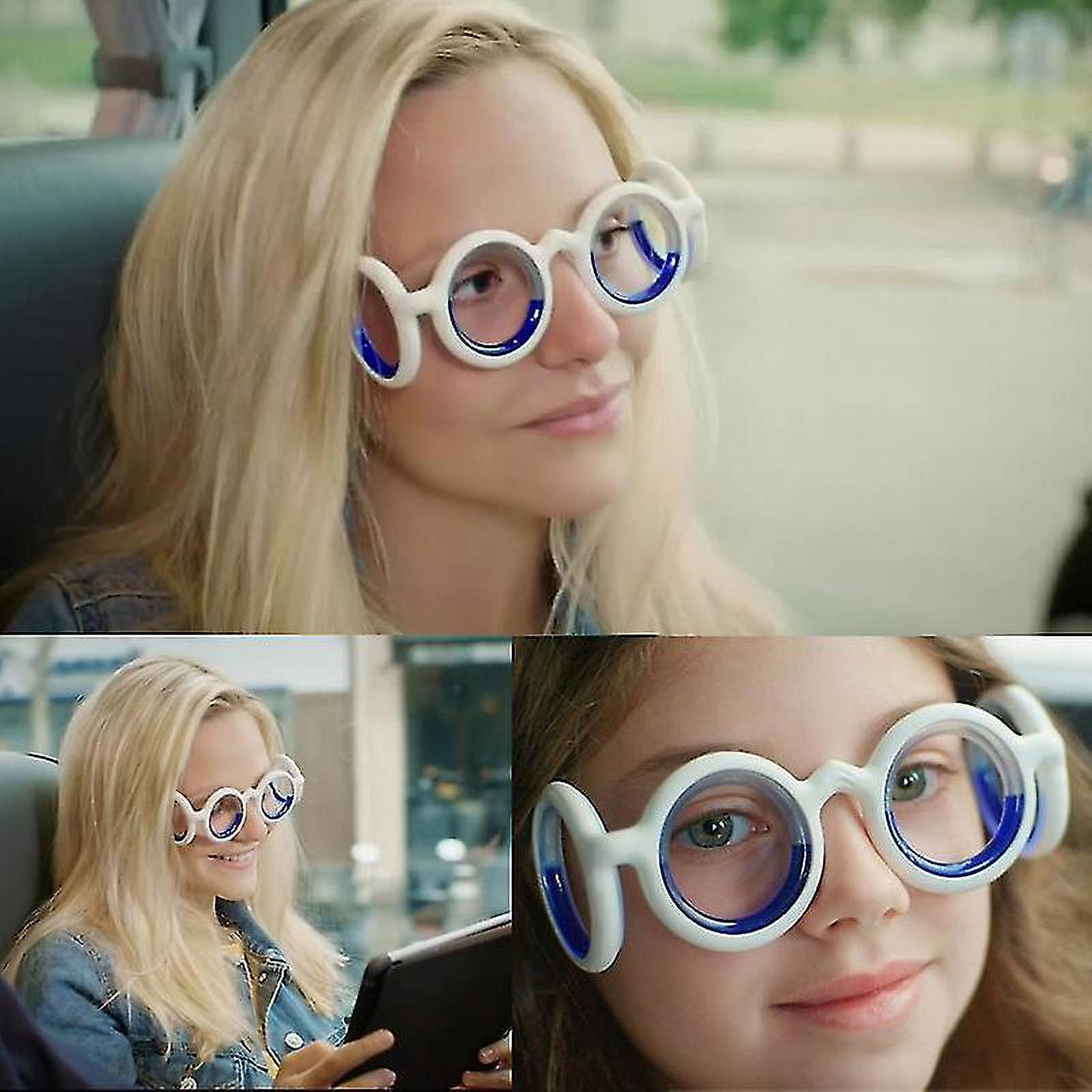 Anti Motion Sickness Glasses Cure Car Sickness With Blue Liquid For ... Anti Motion Sickness Glasses Cure Car Sickness With Blue Liquid For ...