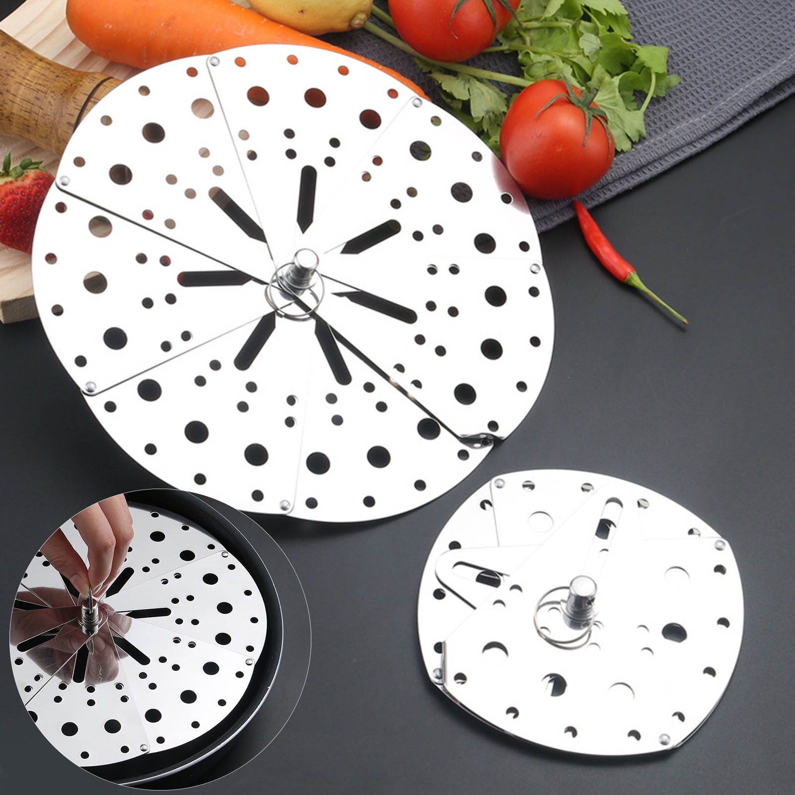 Anti Overflow Pot Cover Foldable Retractable Mesh Hole Heat Resistant ...