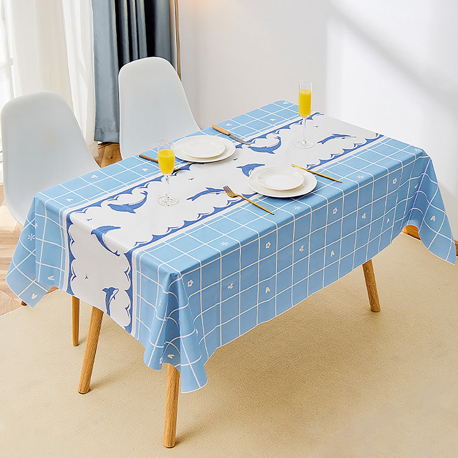 Anti Pollution Nordic Style Tablecloth, Waterproof Dining Table Cloth ...