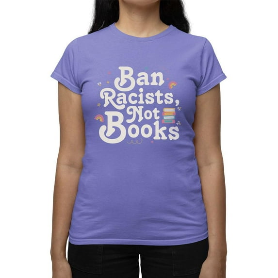 Anti-Racist Book Lover Statement Tee T-shirt Color Women's - Walmart.com