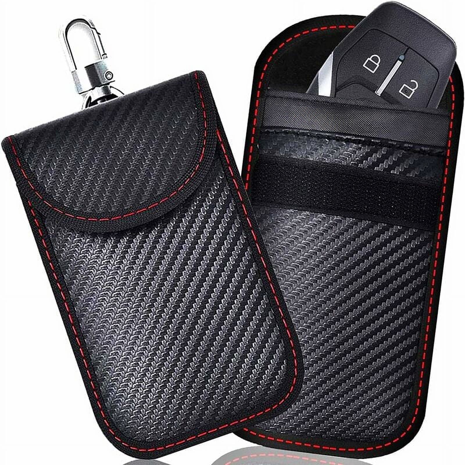 Anti Rfid Car Key Case Signal Blocking Faraday Pouch Bag, Set Of 2 Rfid ...