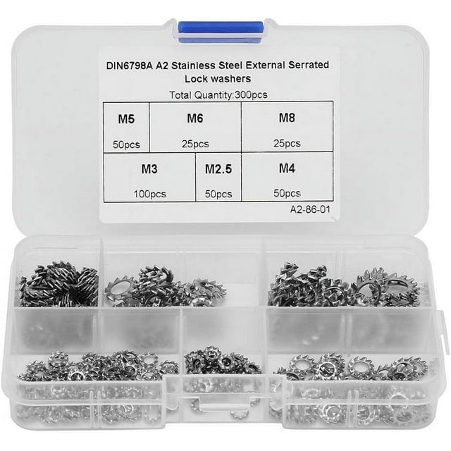 Anti-Rust Corrosion Resistance, Star Washer Sets External Tooth Star ...