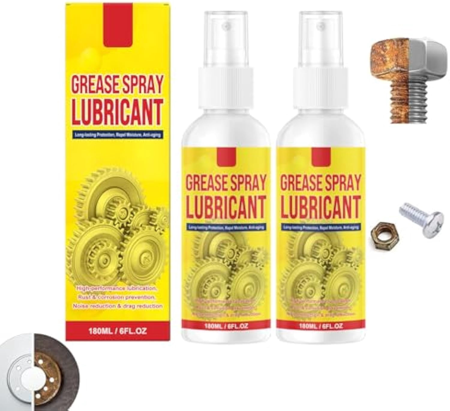 Anti-Rust Lubricant Spray & Rust Remover - Rust Remover Spray for Metal ...