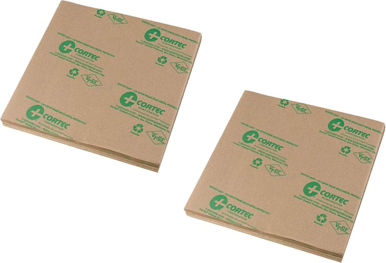 Anti Rust VCI Paper Sheets 9 by 9 inches - 35# Gauge - Cortec VpCI-146 ...