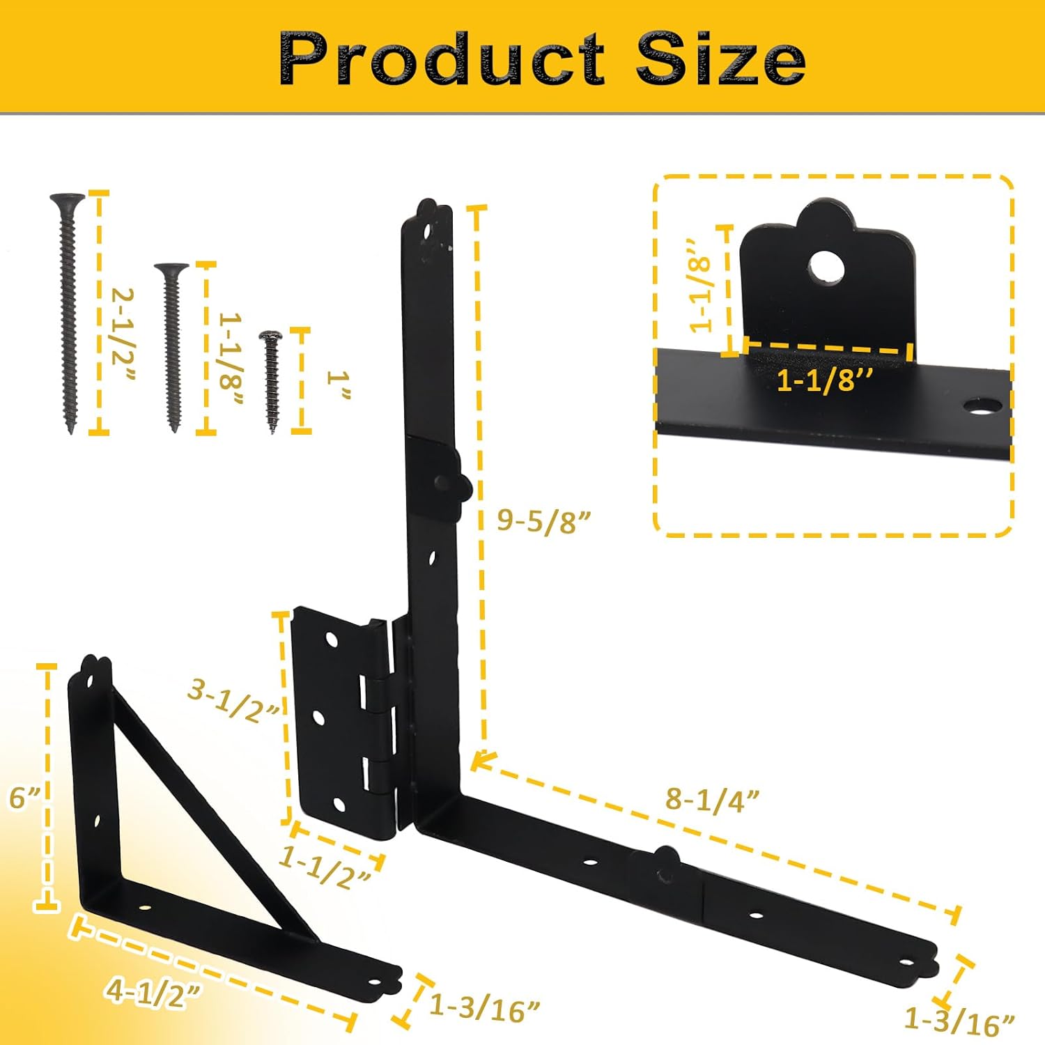 Anti Sag Fence Gate Kit Heavy Duty Gate Corner Brace Bracket, Gate ...