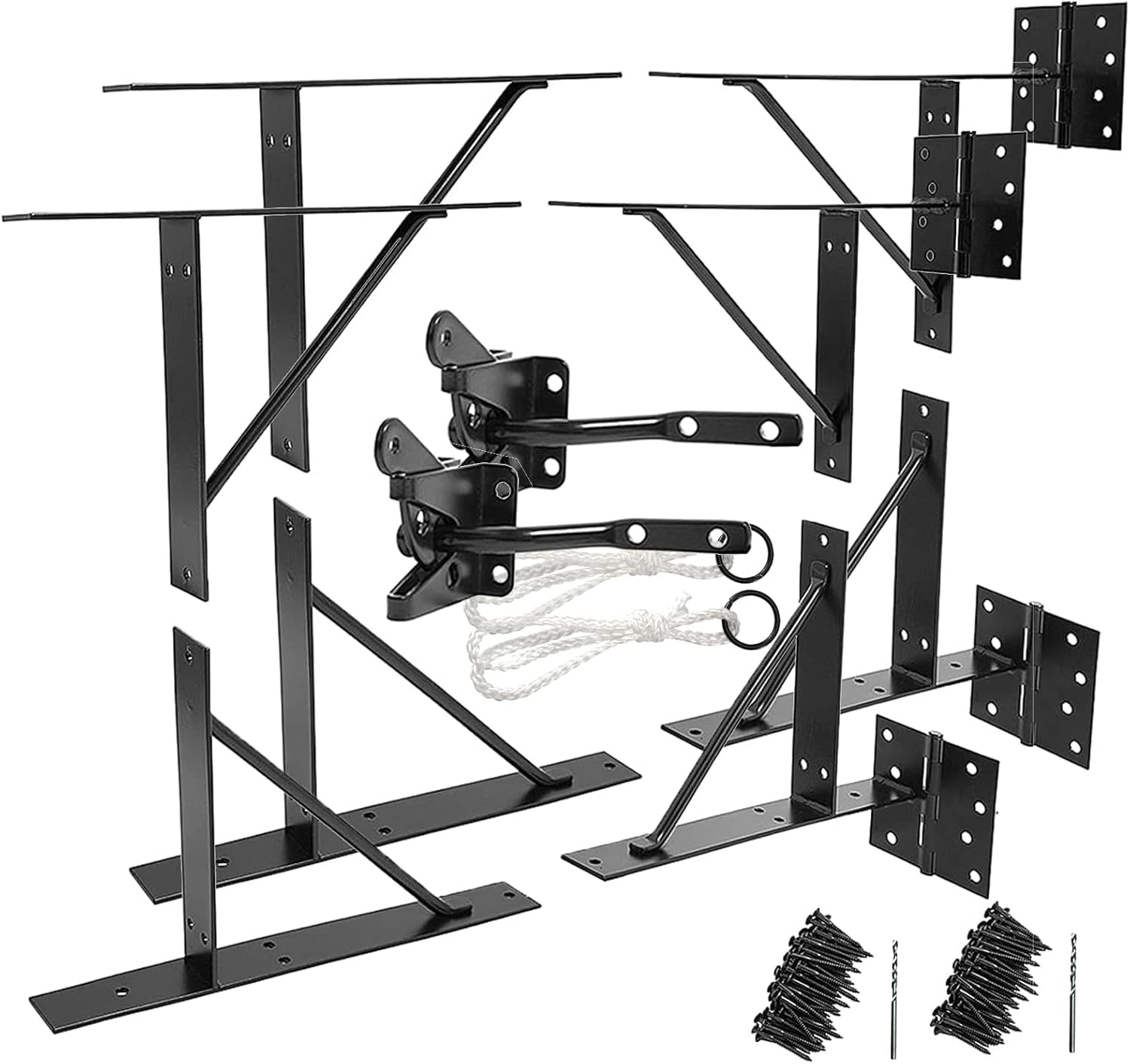 Gate Hardware Kit SANKINS Anti Sag Gate Corner Brace Bracket, Heavy ...