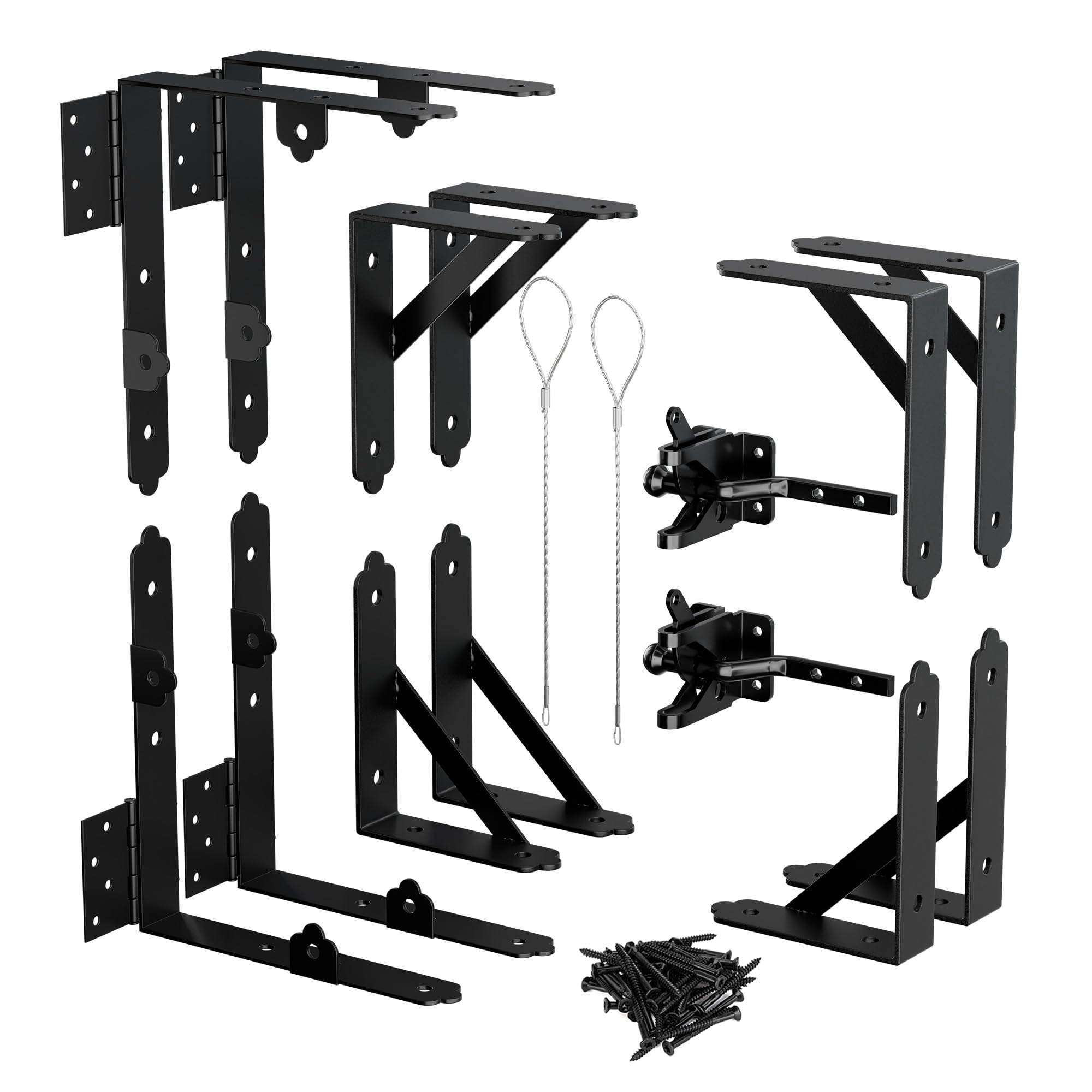 Anti Sag Gate Kit for Wooden Fence,Gate Corner Bracket Frame Kit,Heavy ...