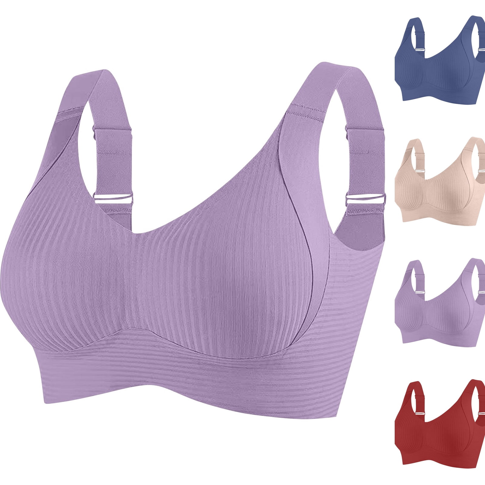 Anti-Sagging High Support Sports Bra for Women No Underwire Liftup ...