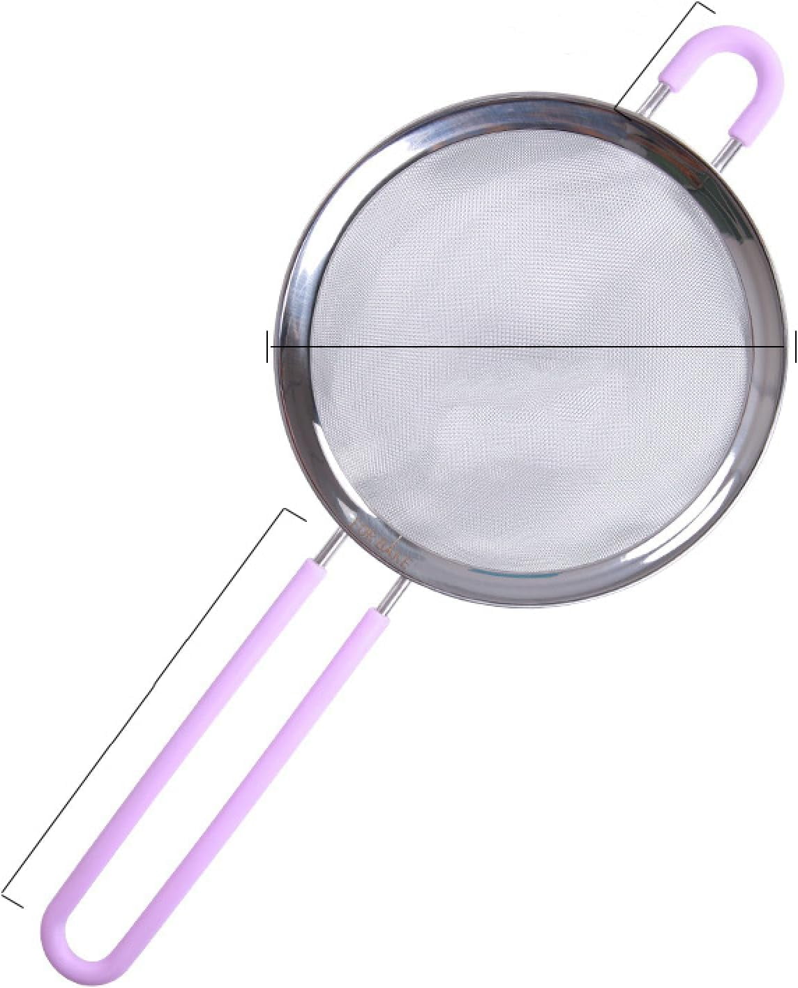 Anti-Scald Handle Stainless Steel Hand-held Flour Sieve, Powdered Sugar ...