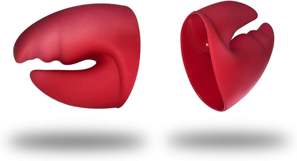 Anti-Scald Oven Gloves,Red Silicone Oven Glove Set,Lobster Claw Pot ...
