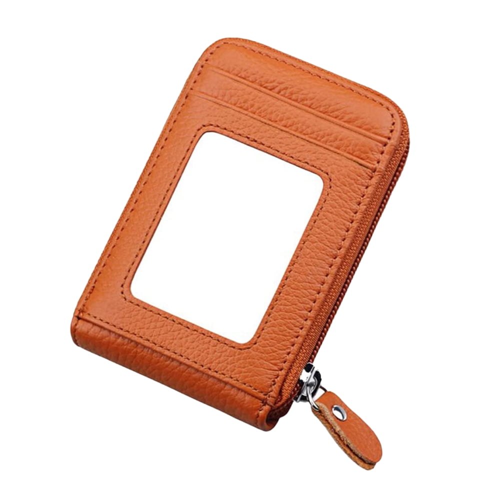 Anti-Scan Organizer for Multiple Cards Secure Zippered Card Holder ...