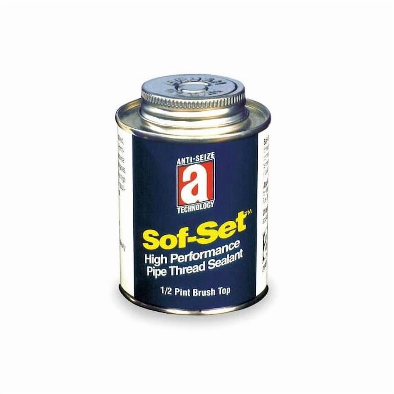 Pipe Thread Sealant 9.6 fl oz, Brush-Top Can, Sof-Set, Yellow, Paste ...
