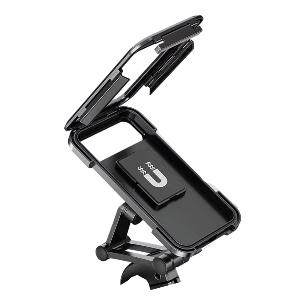 Anti Shake Motorcycle Phone Mount Stand Full Enclosure Touch Display ...