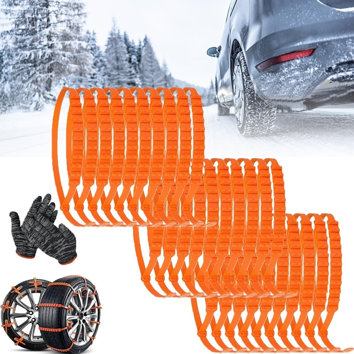 Anti Skid Chains,Anti Skid Snow Chains Car Winter Tire Wheels Chain ...
