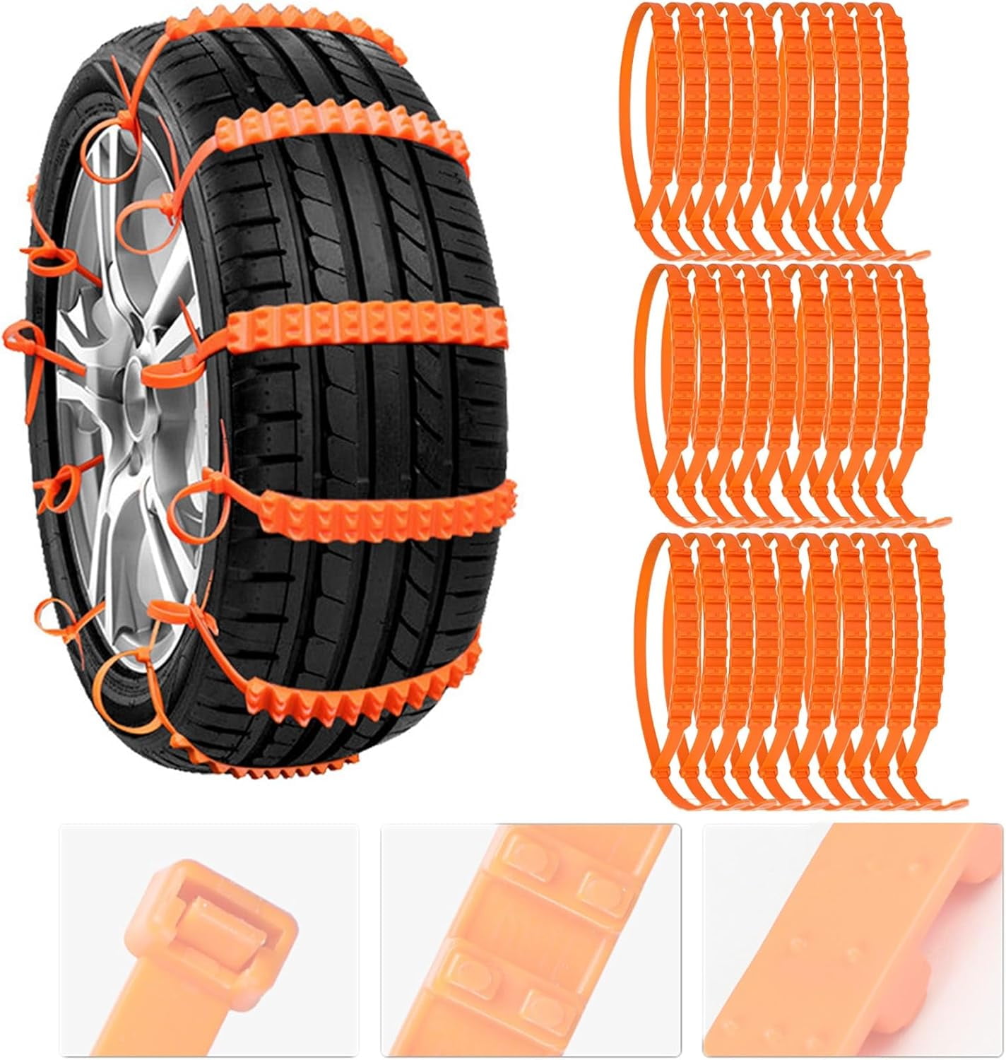 Anti Skid Snow Chains Car Winter Tire Wheels Chain Car Tire Snow Chains ...