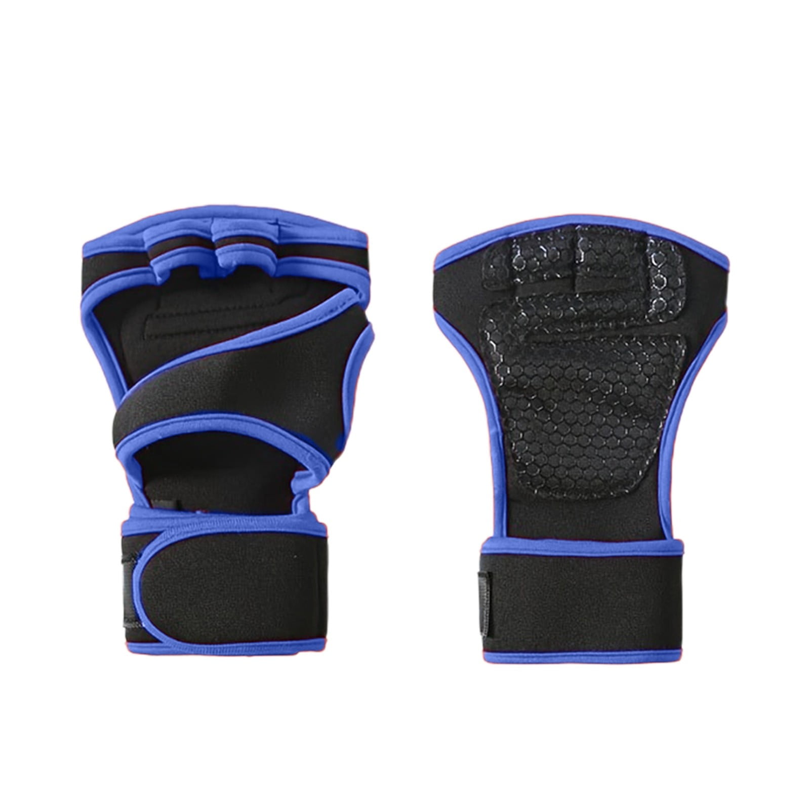 Anti-Slip Anti-Shock Wrist Guards Gym Weightlifting Gloves Half Finger ...