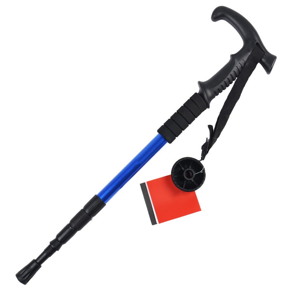 Anti Slip Camping Shock Stick Telescop Crutch Walking Stick Telescopic ...