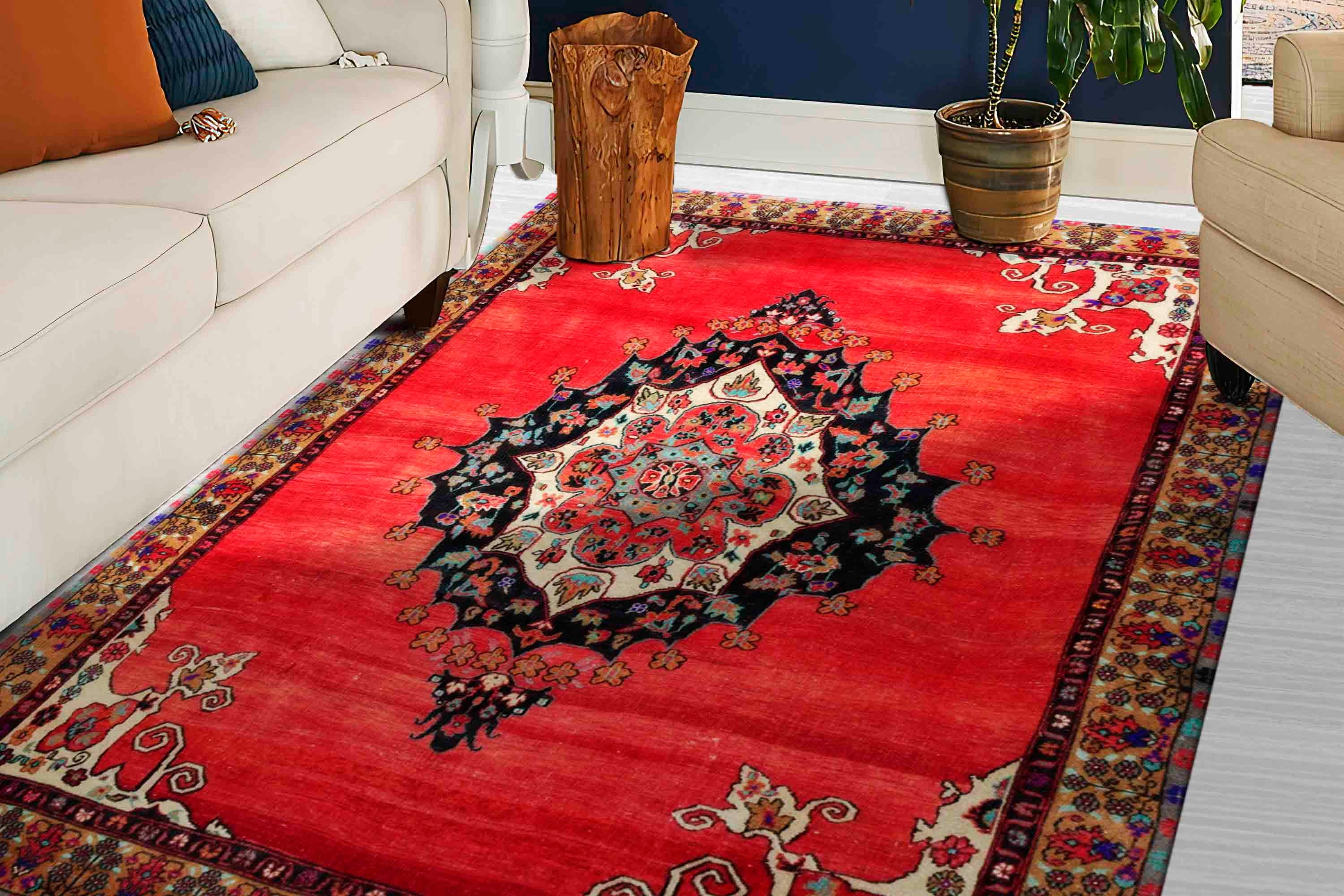 Anti-Slip Carpet Rug, Medallion Rug, Antique Style Rug, Vintage Style ...