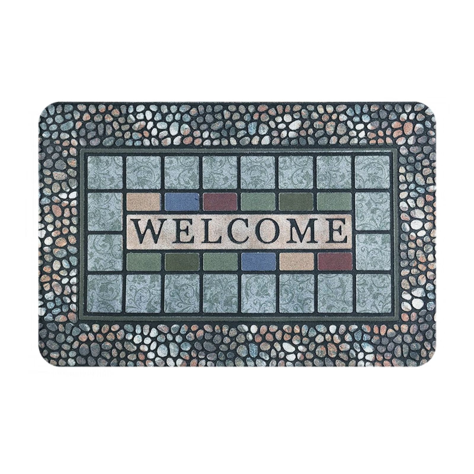 Anti-Slip Door Mat 24x16In Entry Door Mat Front Door Carpet Outdoor ...