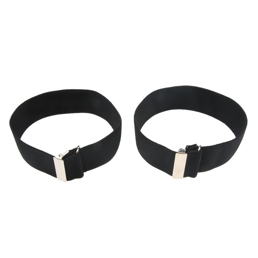 Anti Slip Elastic Shirt Sleeves Holder Arm Band Adjustable Arm Garter ...
